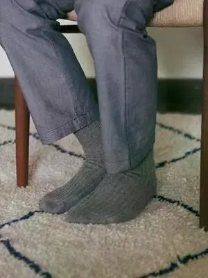 YAHAE Ribbed-knit Socks