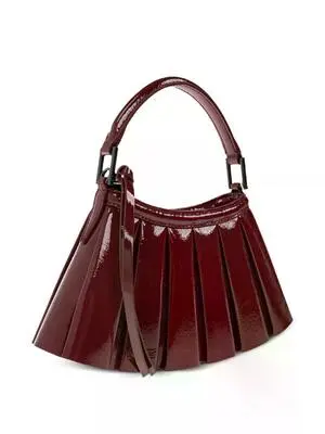 Lacoste Runway Mini Patent Leather Lenglen Purse - Red