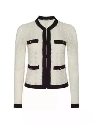 L'AGENCE Zephyra Pointelle Cardigan