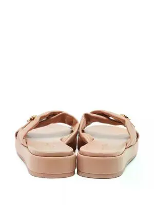 GIANVITO ROSSI Alima Crossover Sandals - Neutrals