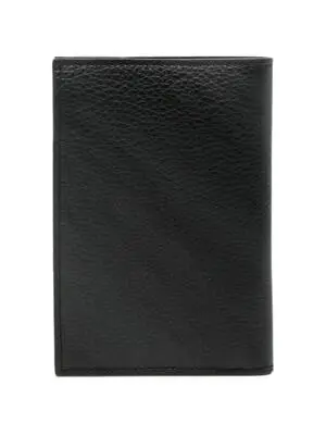 CANALI Grained Leather Wallet - Black