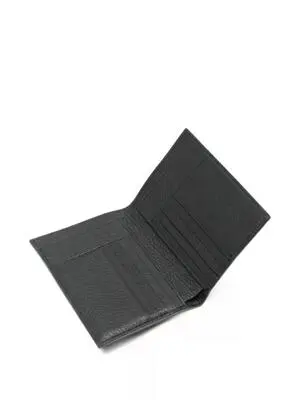 Canali Grained Leather Wallet - Black