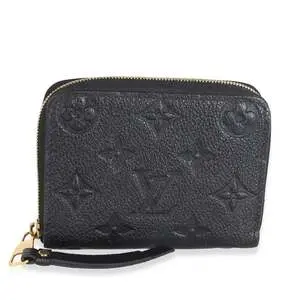 LOUIS VUITTON Monogram Empreinte Zippy Coin Purse - Black