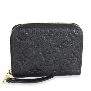 LOUIS VUITTON Monogram Empreinte Zippy Coin Purse - Black