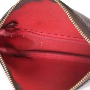 LOUIS VUITTON Damier Ebene Canvas Pochette Accessoires - Brown