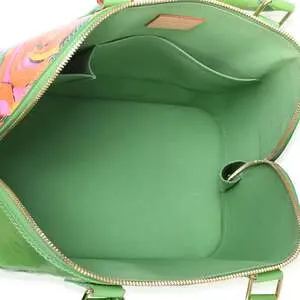 LOUIS VUITTON X Stephen Sprouse Vert Tonic Monogram Vernis Roses Alma Gm - Green