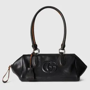 Gucci Medium Boston Bag With Double G Detail Leather