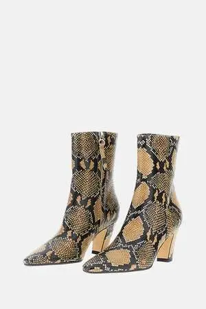AeydĒ Maris Snake Print Calf Leather