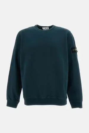 Stone Island Stone Island Men Brushed Organic Cotton Fleece Crewneck Sweatshirt Multicolor