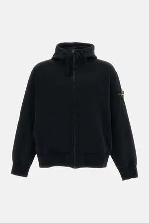 STONE ISLAND Zip-up Hooded Sweatshirt - Multicolor
