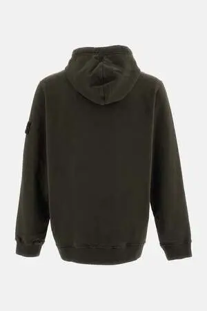 STONE ISLAND Cotton Hooded Sweatshirt