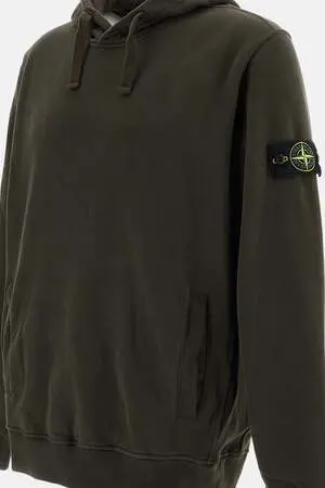 STONE ISLAND Cotton Hooded Sweatshirt