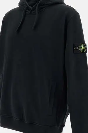 STONE ISLAND Cotton Hooded Sweatshirt