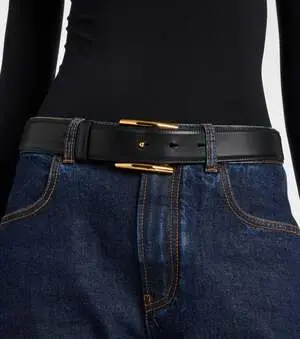 ALAIA Curve Leather Belt