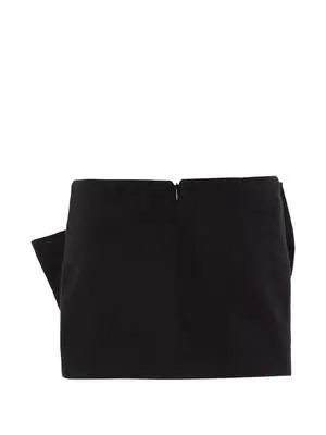 7 For All Mankind Bow-detail Mini Skirt