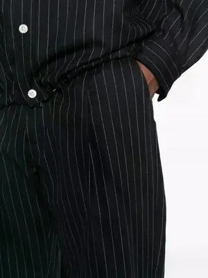 Drole De Monsieur Pinstripe-pattern Pleated Trousers