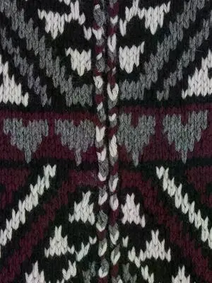 ROBERTO COLLINA Geometric-pattern Zip-up Cardigan