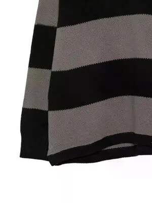 STÜSSY Striped Polo Shirt - Black