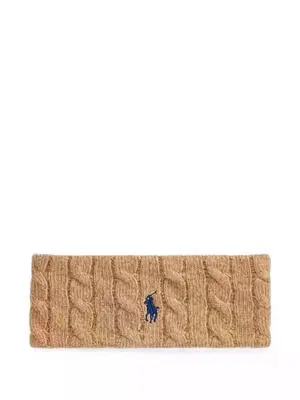 Polo Ralph Lauren Cable-knit Wool-cashmere Headband - Neutrals