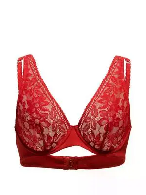Wolford Floral-lace Bra - Red