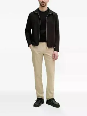Karl Lagerfeld Logo-embroidered Tipped T-shirt