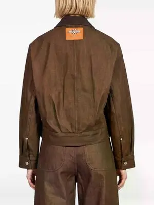 Simone Rocha Embellished-collar Denim Jacket