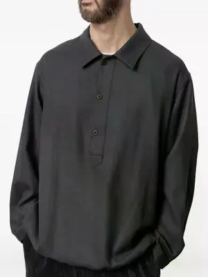 STILL BY HAND Drawstring-hem Shirt Jacket