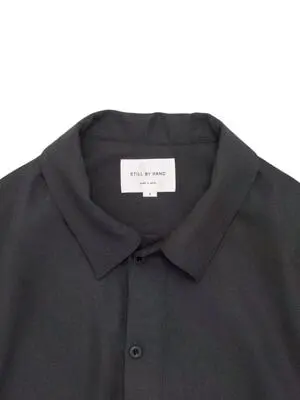 STILL BY HAND Drawstring-hem Shirt Jacket