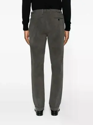 BERWICH Retro Long Pleated Straight-leg Trousers