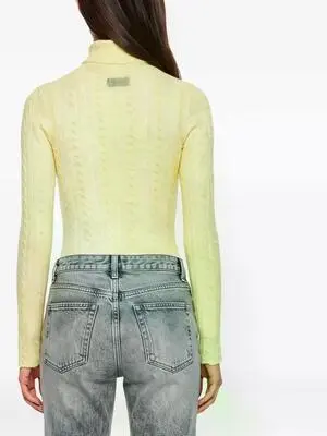 HAIKURE Margie Cable-knit Roll-neck Bodysuit