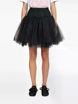 Simone Rocha Tulle-layered Gathered Mini Skirt