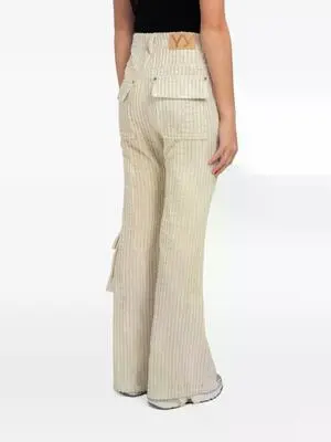 OPEN YY Corduroy-texture Flared Trousers