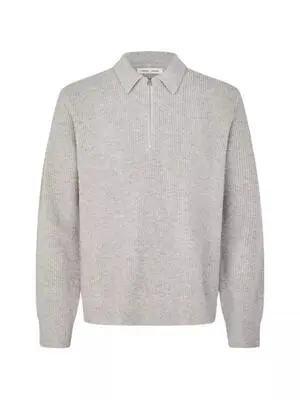 Samsøe Samsøe Saisaks Half-zip Polo Sweater - Grey