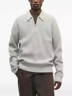 Samsøe Samsøe Saisaks Half-zip Polo Sweater - Grey