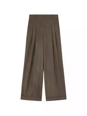 GANNI Trousers In Wool Suiting