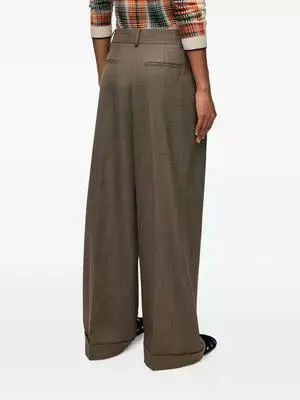 GANNI Trousers In Wool Suiting