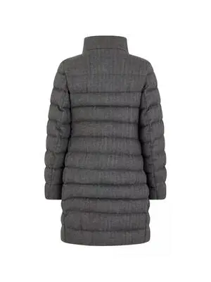 MOORER Aphelia-ls9 Quilted Padded Single Breasted Coat