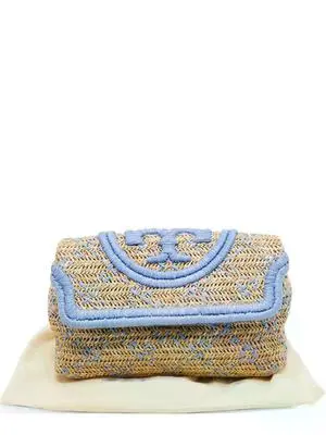 Tory Burch Fleming Woven Clutch Bag
