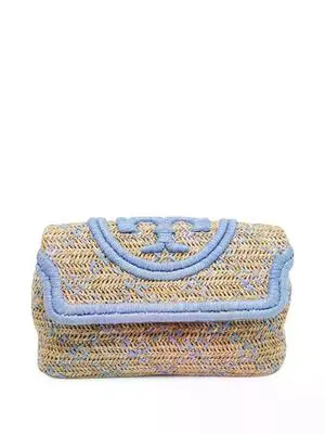 Tory Burch Fleming Woven Clutch Bag
