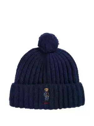 Polo Ralph Lauren Polo Bear Rib Pom-pom Beanie - Blue