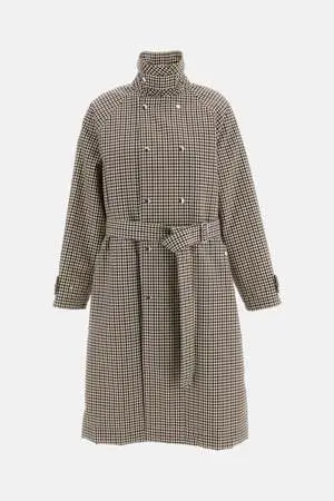 Plan C Cappotto In Lana A Quadretti