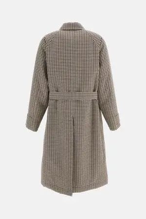 Plan C Cappotto In Lana A Quadretti