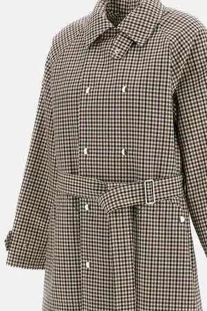 Plan C Cappotto In Lana A Quadretti