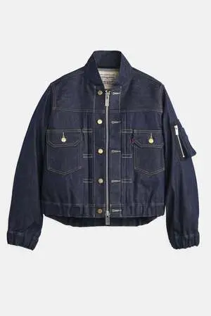 Sacai X Levi's Giacca Blouson - Blue