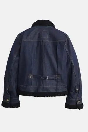 Sacai X Levi's Giacca Sherpa - Blue