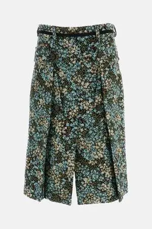 Dries Van Noten Gonna Midi In Tessuto Jacquard - Multicolore
