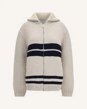 Prada Wool Zip Cardigan