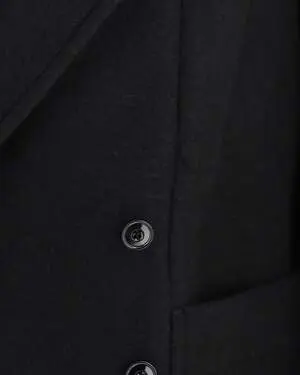 LEMAIRE Short Double-breasted Wool And Alpaca Coat