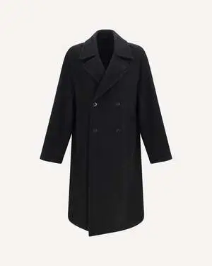 LEMAIRE Short Double-breasted Wool And Alpaca Coat