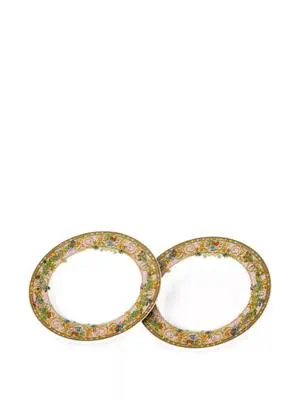 Versace X Rosenthal 30 Years Le Jardin De Set 2 Plates 22 Cm - White